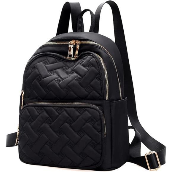 Bags | Gazigo Backpack For Women Nylon Travel Backpack Purse Black ...